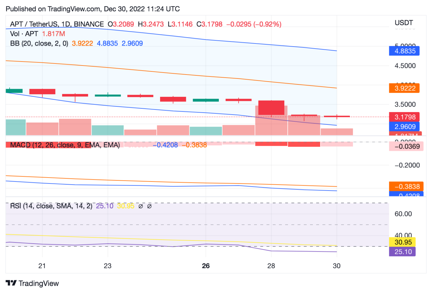 Will Bulls Correct the Aptos Market After a Two-Day Price Fall? - Coin ...