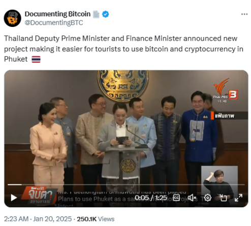 Thailand Eyes Bitcoin for Economic Growth in Phuket