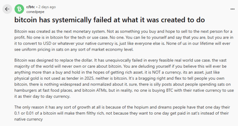 How Reddit Community Feels About Bitcoin’s Identity Shift