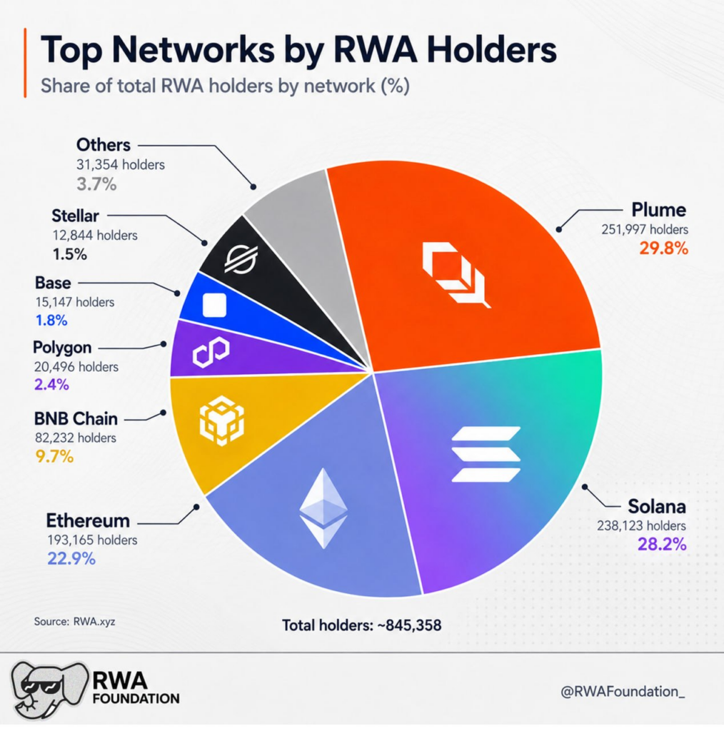 RWA Sector Grows Quietly as Holders Rise Across Plume and Solana